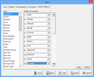 Configuring Mobile Commands