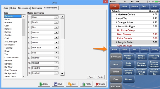 Configuring Mobile Commands