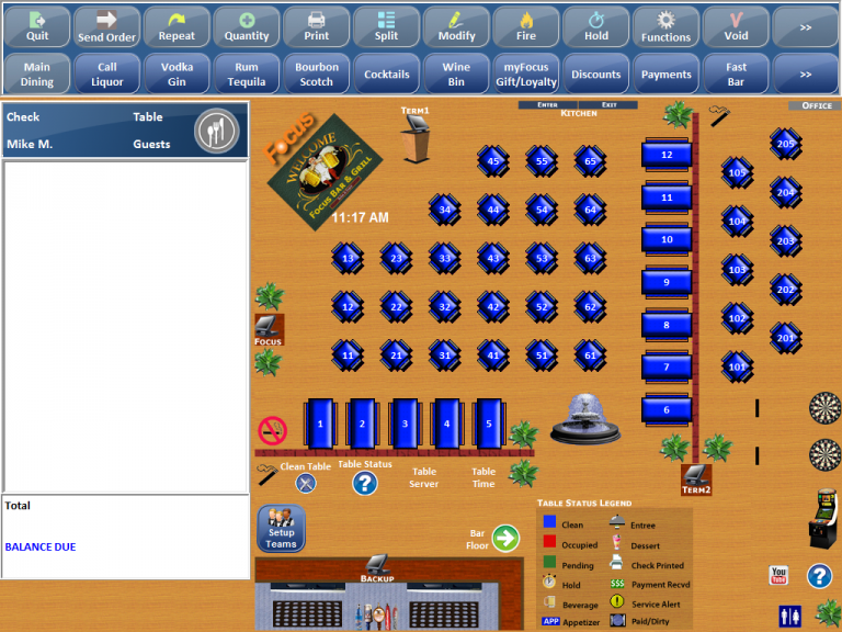 Table Service POS | Focus POS