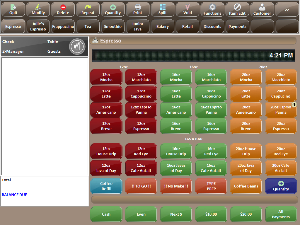Café POS | Software for Coffee Shops | Focus POS Systems