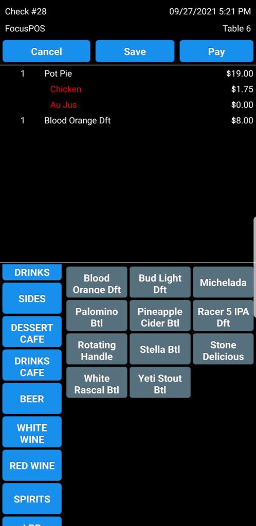 Mobile POS for Restaurants | Restaurant Mobile POS | Focus POS Systems